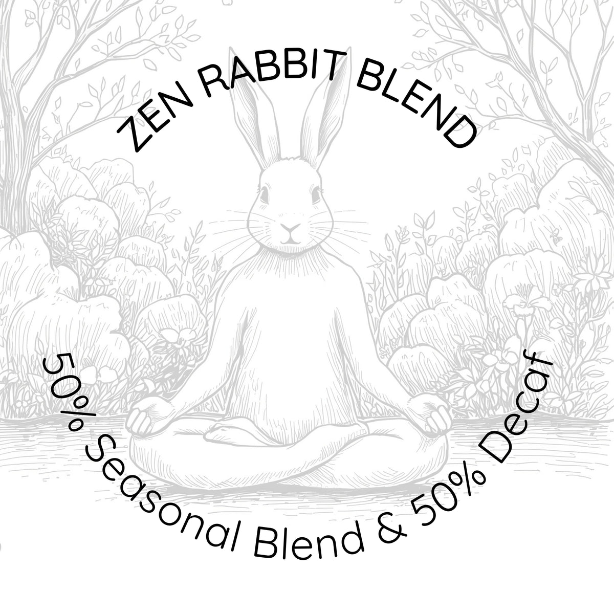 Zen Rabbit Blend | Half Caf Coffee | Rabbit Island Coffee Co.